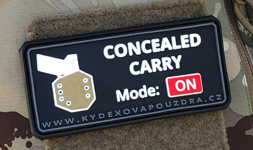 Přišel nový patch CONCEALED CARRY - kydexovapouzdra.cz